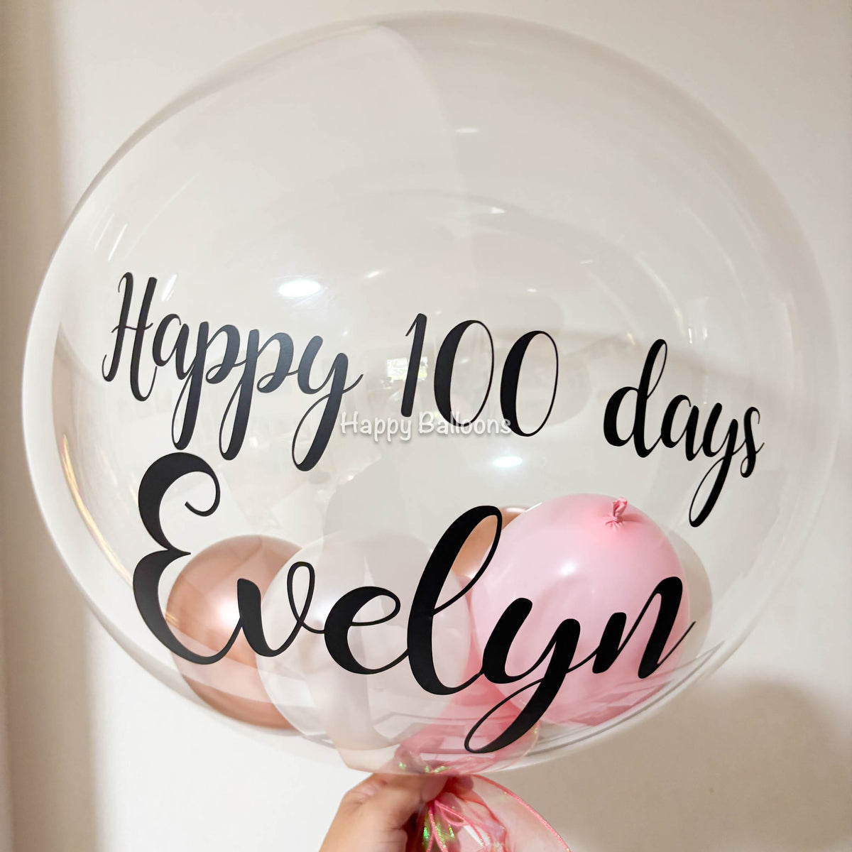 SKU-101013 Helium 45cm Bubble Balloon stuffed with 5 mini balloons ...